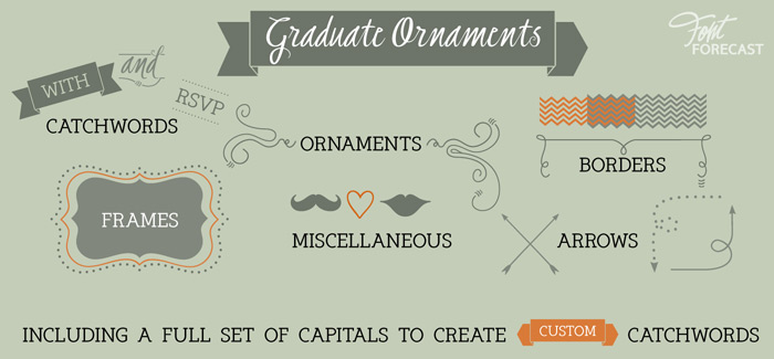 Graduate Script font is a contemporary calligraphic script