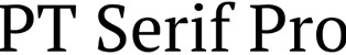PT Serif Pro font – a serif font coordinated for use with PT Sans Pro