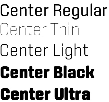 Center font by Signal - a technical sans with a soft touch