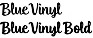 Blue Vinyl font – a typeface inspired by sign-painting