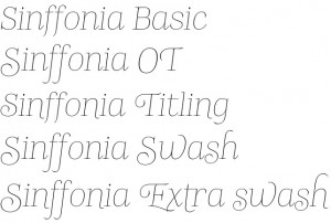 Sinffonia font by Corradine Fonts – a virtuoso performance in letters
