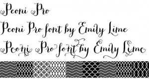 Peoni Pro font by Emily Lime – the extra bit of sweetness