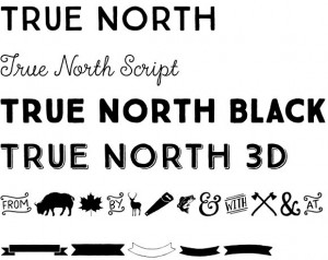 True North font – a plenitude of vintage loveliness