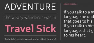 Aina font – a delicate and clear wayfinding Sans