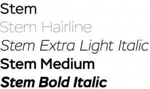 Stem font family – a new solution to an old problem