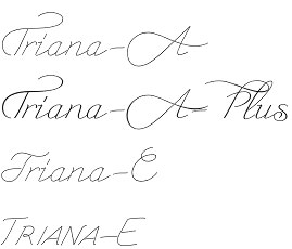 Triana font – the new elegant font from Wiescher design