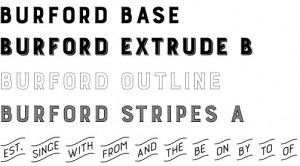 Burford font family – the layer-based font family
