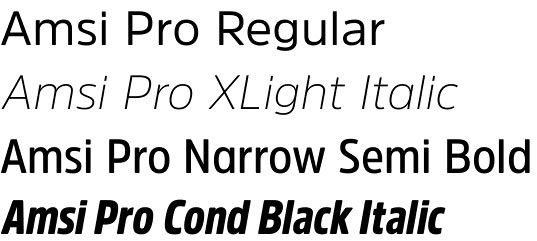 Amsi Pro by Stawix - rediscovering the classic letterforms