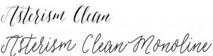 Asterism Clean by Great Lakes Lettering - the playful letters