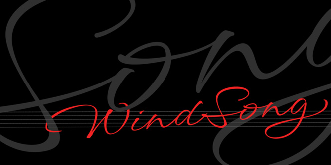 WindSong font family - feel the wind blow in your script