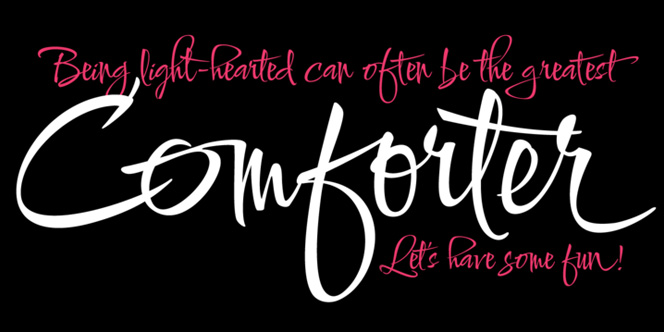 Comforter font family – the comfort everyone needs