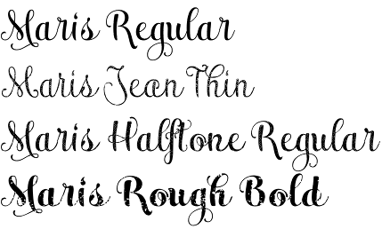Maris – a handwritten font family that has it all