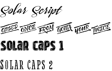 Solar typeface by Andinistas – as bright as the Sun