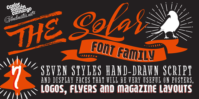 Solar typeface by Andinistas – as bright as the Sun